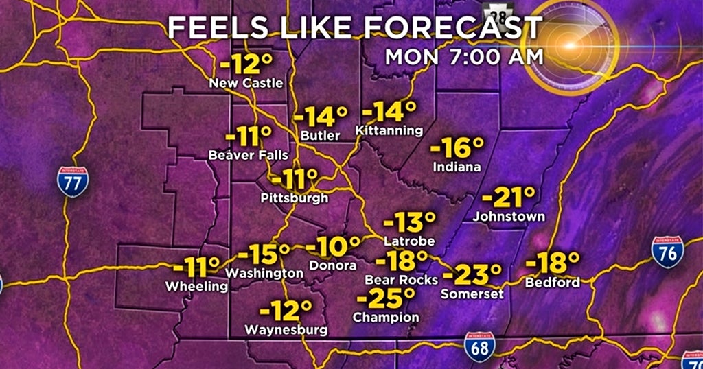 Pittsburgh Weather: Wind Chill Advisory In Effect Until Monday ...
