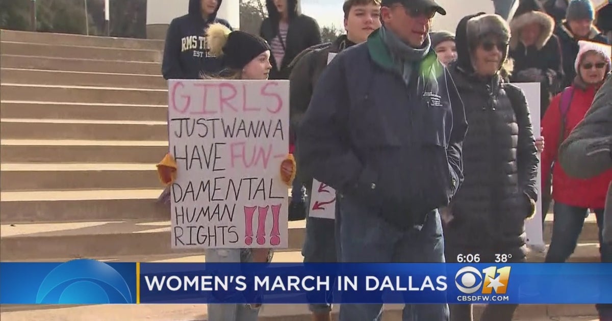 Women's March In Dallas Centered Around Women Empowerment - CBS Texas