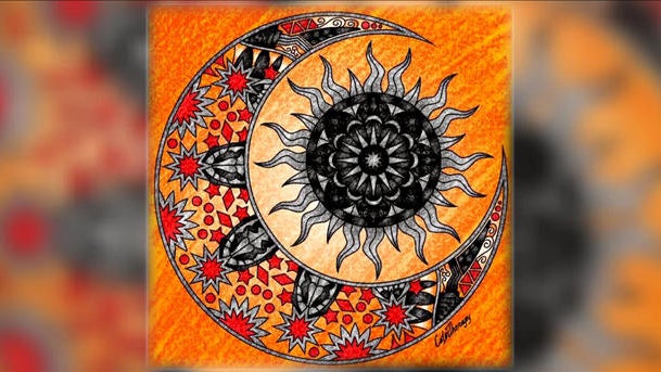 Here comes the sun! "Sunday Morning" sun art