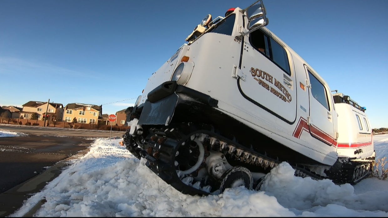 South Metro Fire Rescue's Snow-Cat Goes Where Fire Engines Can't - CBS ...