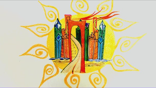 Here comes the sun! "Sunday Morning" sun art