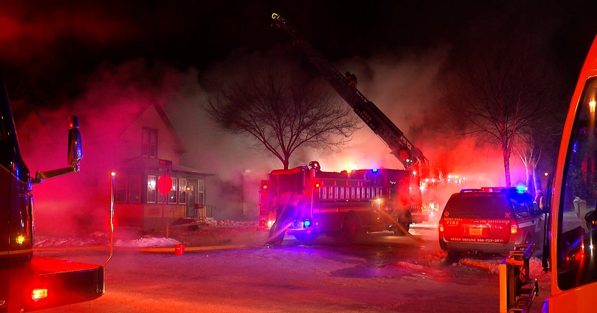 Crews Brave Extreme Cold To Battle St. Paul House Fire - CBS Minnesota