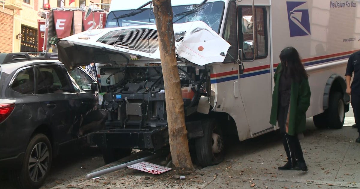 Medical Emergency Leads USPS Driver To Crash Truck In San Francisco ...