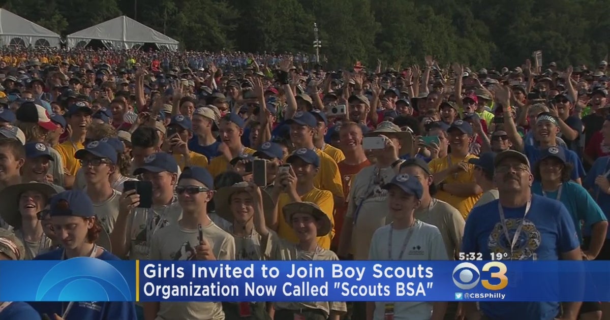Girls Can Now Officially Join What Was Once The Boy Scouts - CBS ...