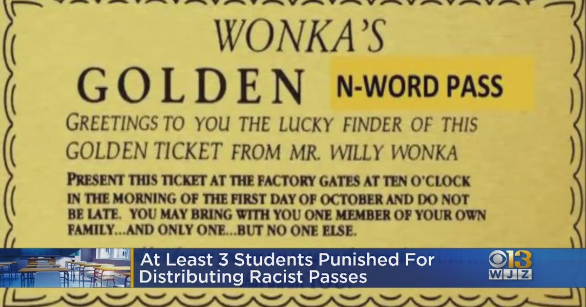DC Area Students Caught Distributing Passes For Racial Slurs - CBS ...