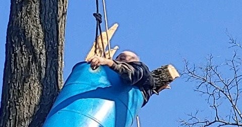 80-Year-Old Man Rescued From Tree While Trying To Chop It Down - CBS ...