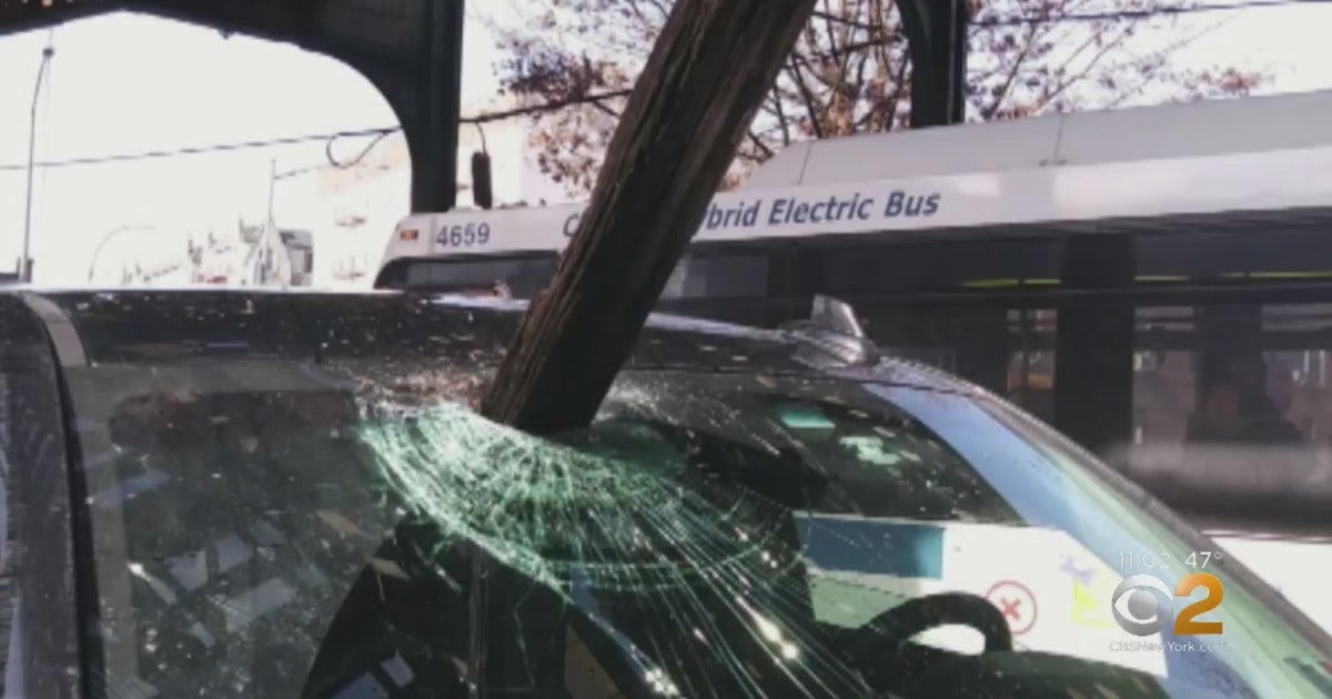 Wooden Beam Plunges From Subway Platform, Pierces Rideshare SUV ...