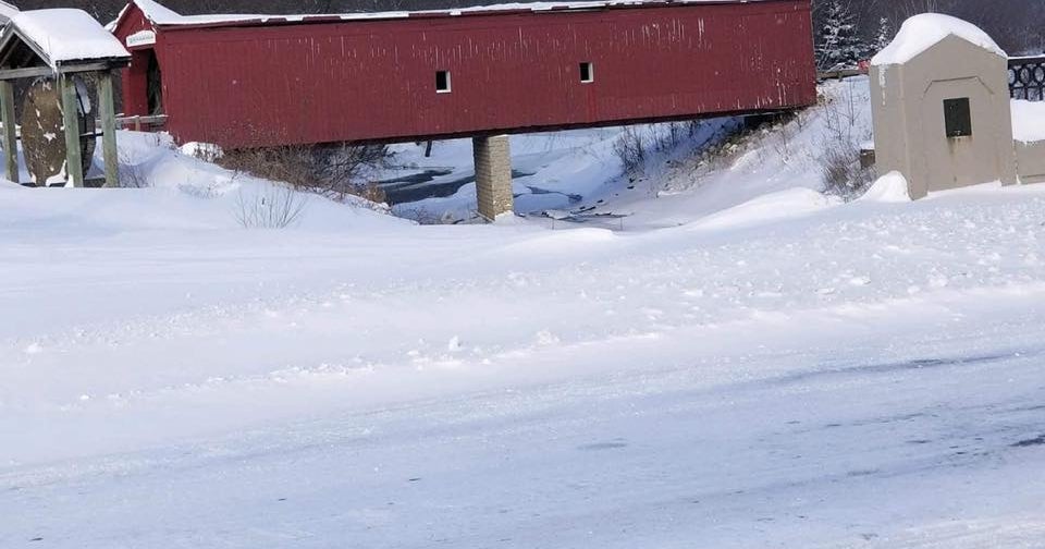 Weekend Snowstorm Damages Historic Zumbrota Bridge - CBS Minnesota