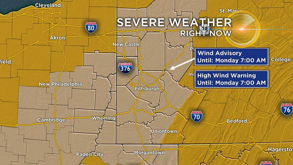 Pittsburgh Weather: Strong Winds Move Into Region With Changing ...