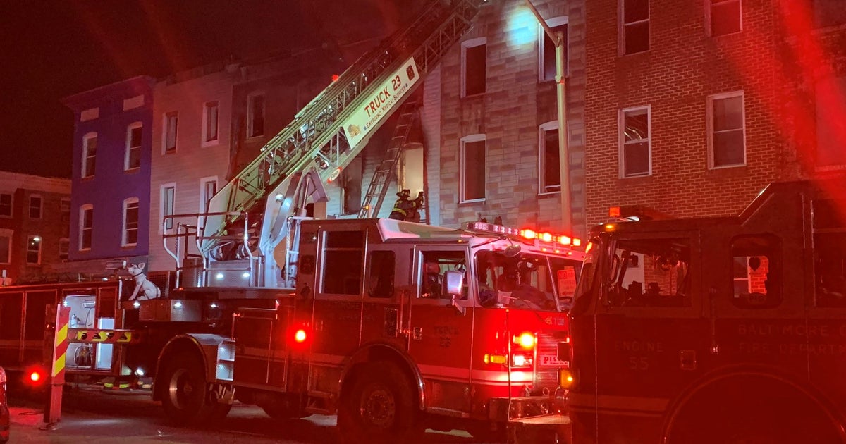Fire Crews Working On Fatal Fire In Southwest Baltimore - CBS Baltimore