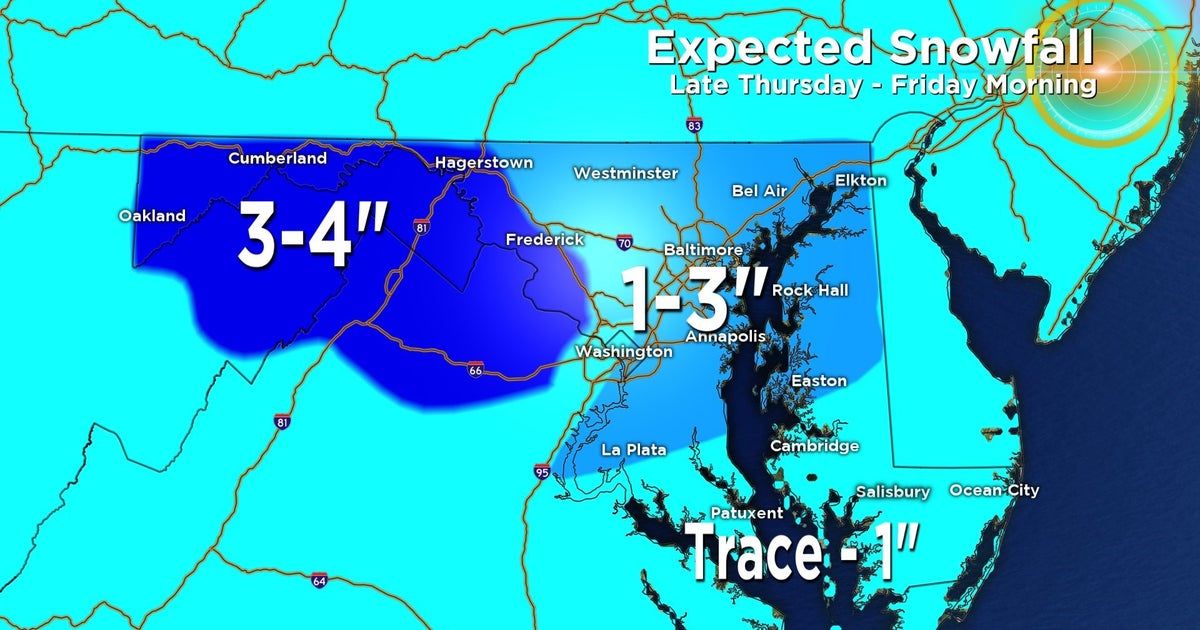 TIMELINE: Potential For Snow Thursday Night Into Friday Morning - CBS ...