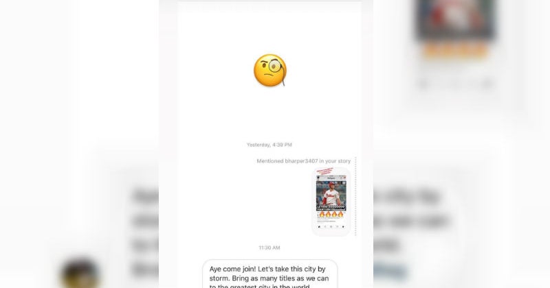 'Let's Take This City By Storm': Bryce Harper Recruiting Le'Veon Bell ...