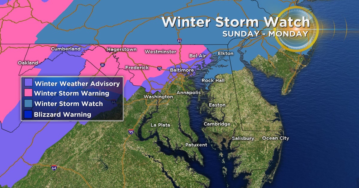 TIMELINE: More Snow Is Heading To The Region Sunday Into Monday - CBS ...