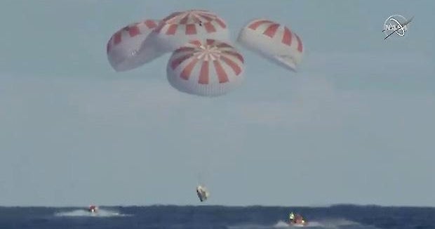 Crew Dragon splashdown today: SpaceX Crew Dragon returns to Earth after ...