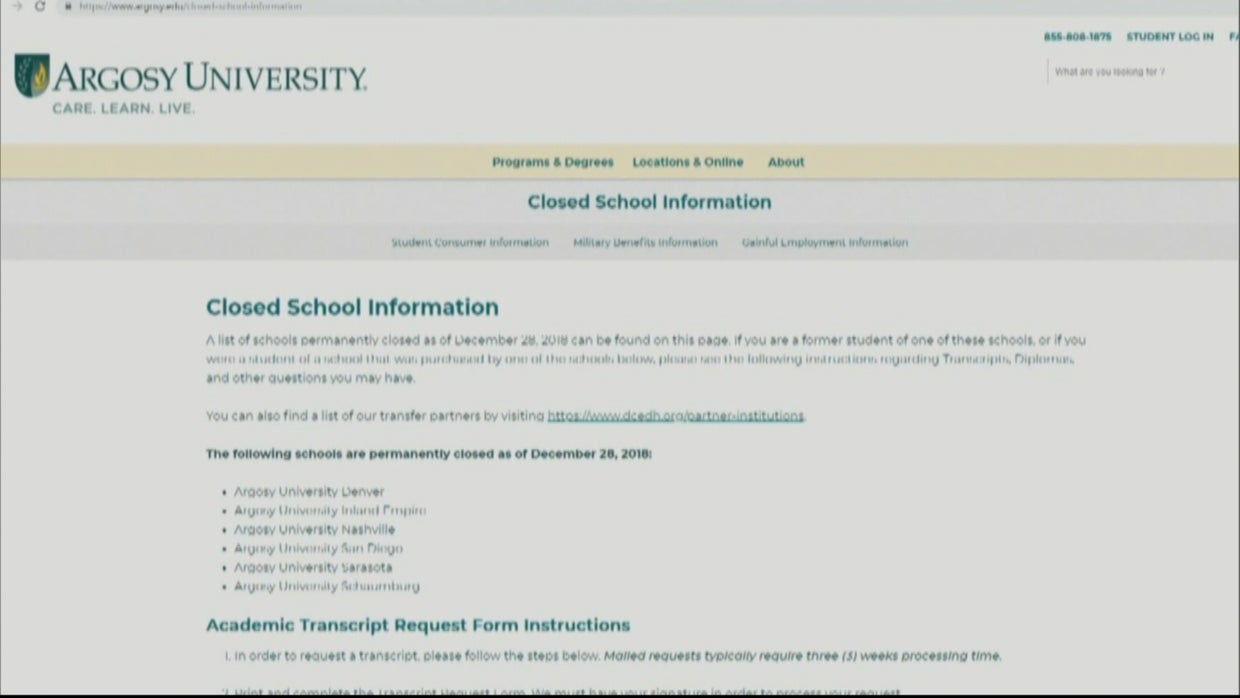 Argosy University Closes Amid Financial Aid Violations - CBS Colorado