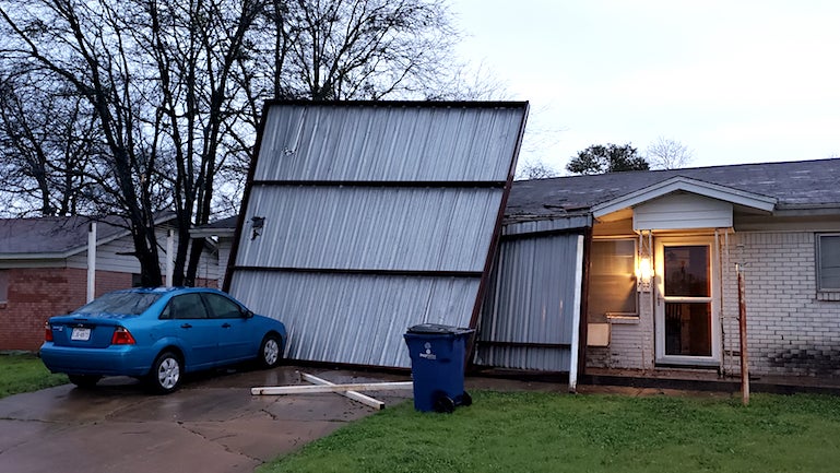 Storm Damage In North Texas From Severe Weather, High Winds