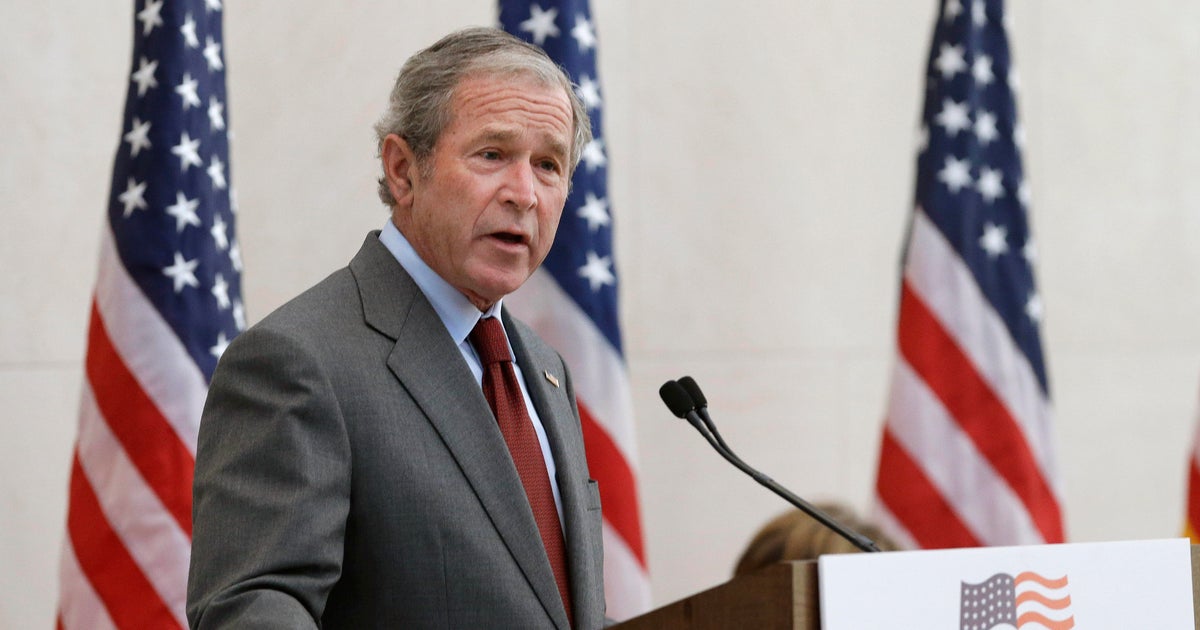 George W. Bush urges politicians to "dial down rhetoric" on immigration ...