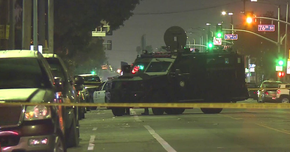 Armed Burglar Disappears After Nearly 6-Hour Standoff In South LA - CBS ...