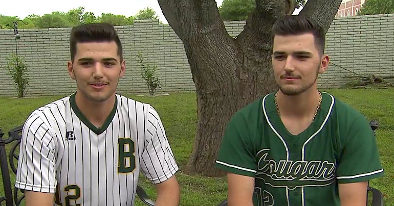 Doing A Double Take -- Texas Identical Twins Face-Off On The Baseball ...
