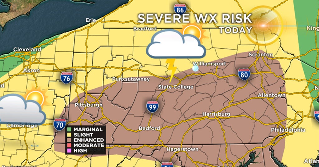 Pittsburgh Weather: Severe Thunderstorms Could Bring Large Hail, High ...