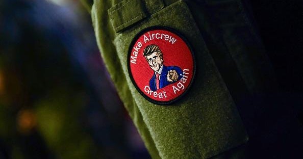 U.S. service members seen wearing MAGA-inspired patches at Trump speech ...