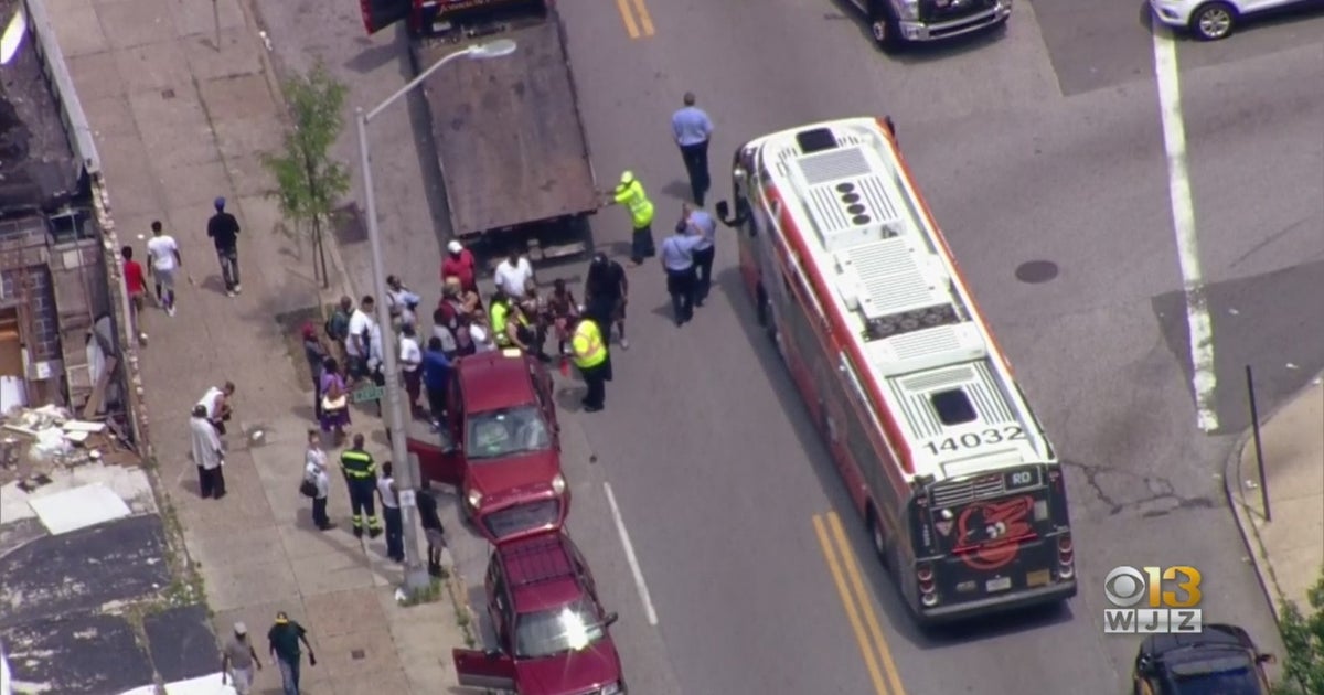 6 Injured After Baltimore MTA Bus Accident - CBS Baltimore