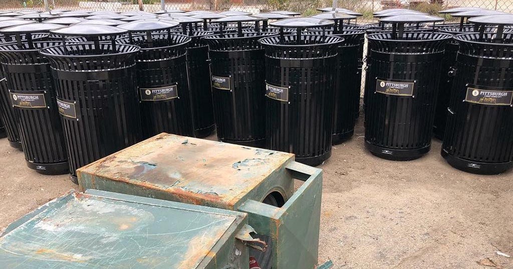 Over 1,000 Smart Garbage Cans Set Up Citywide - CBS Pittsburgh