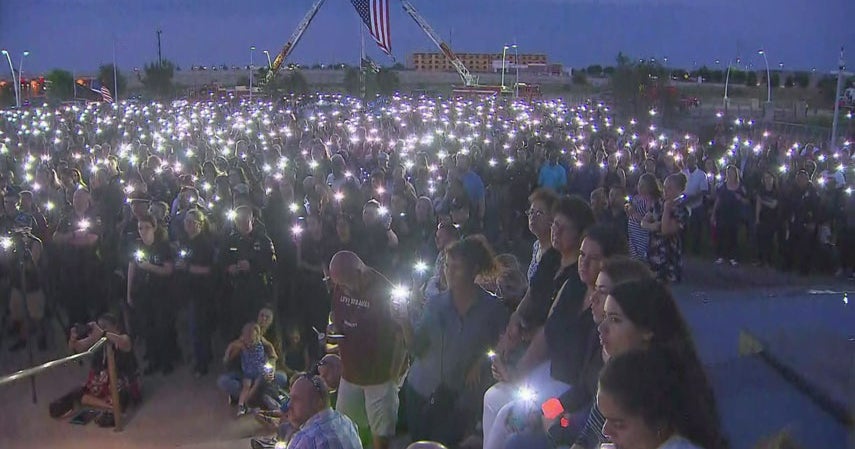 Fallen Grand Prairie Officer AJ Castaneda Honored At Candlelight Vigil ...