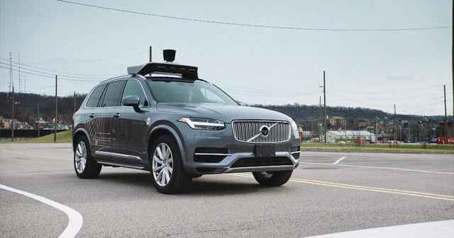 Inside Uber's secret self-driving car testing facility - CBS News