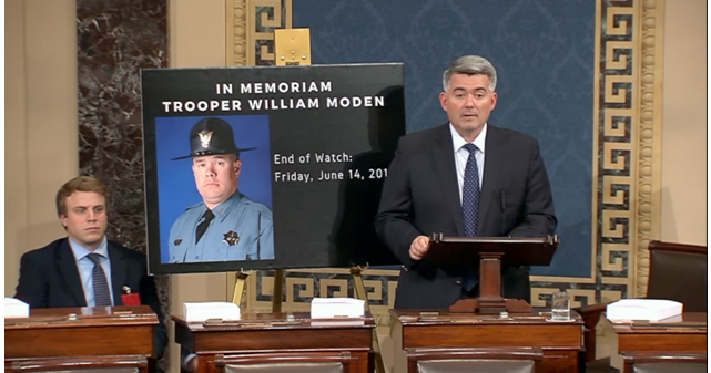 Senator Cory Gardner Honors Fallen CSP Trooper William Moden - CBS Colorado