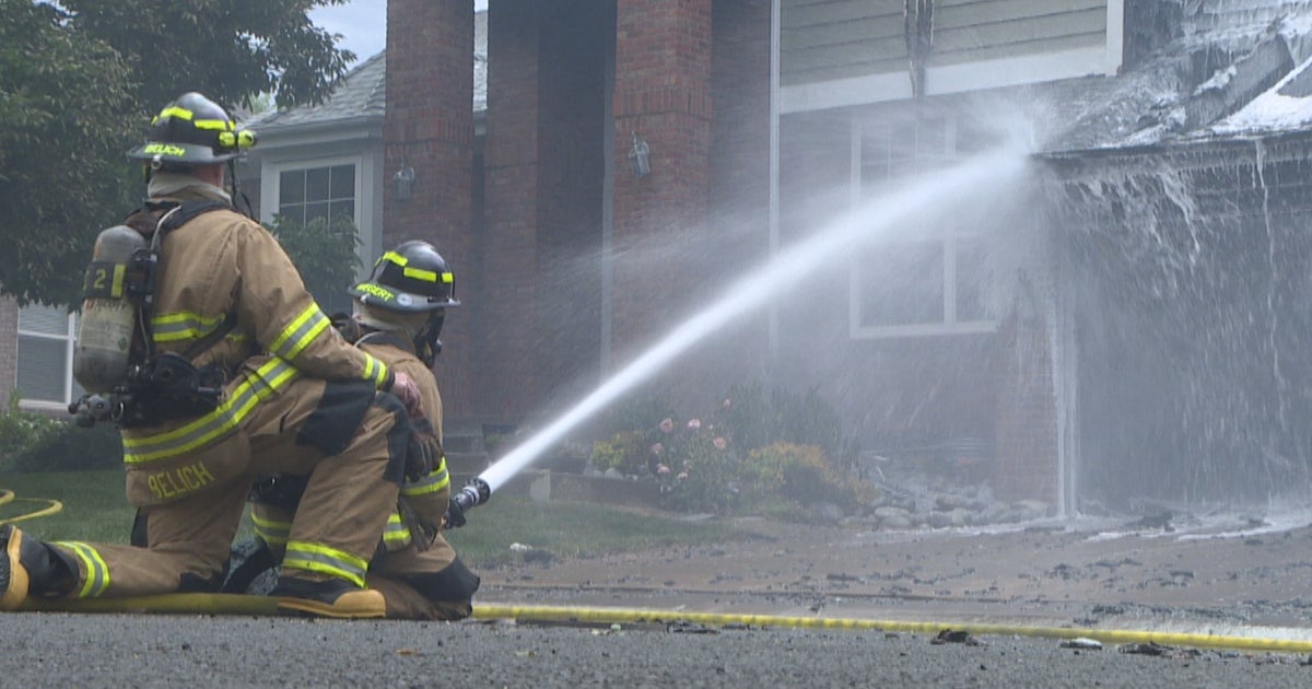 Family Escapes Burning Home As Neighbors Hear Explosions - CBS Colorado