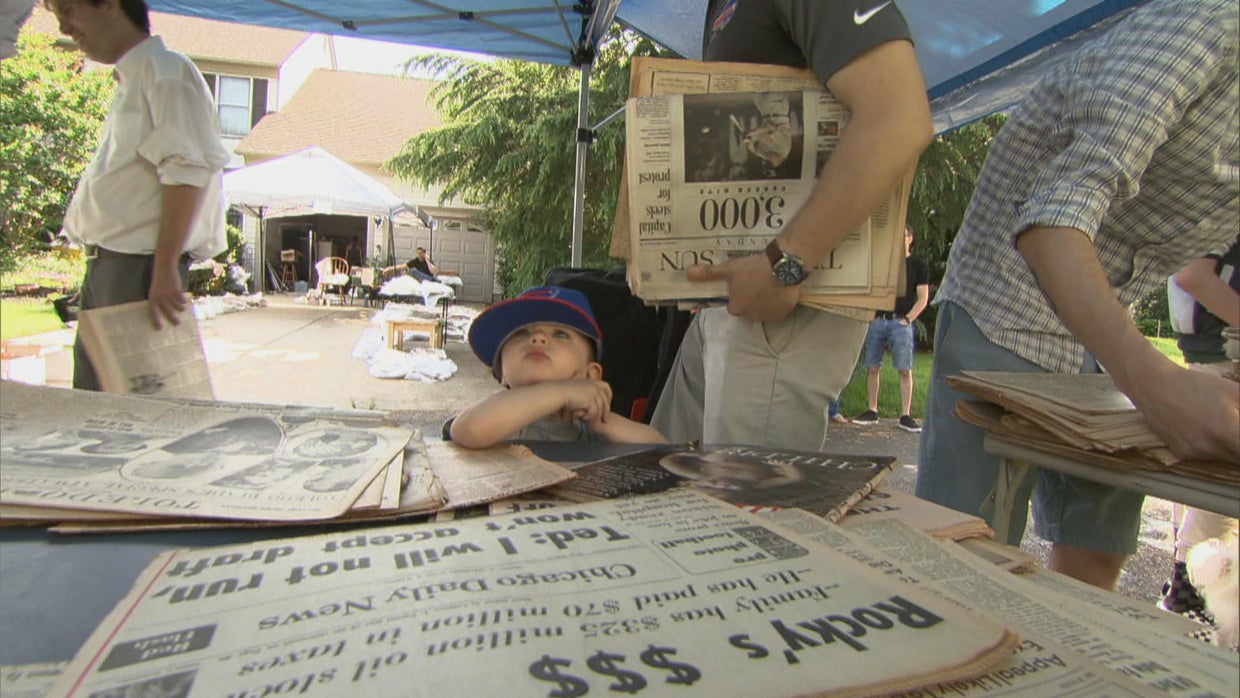 Former paperboy gives away decades of historic headlines - CBS News