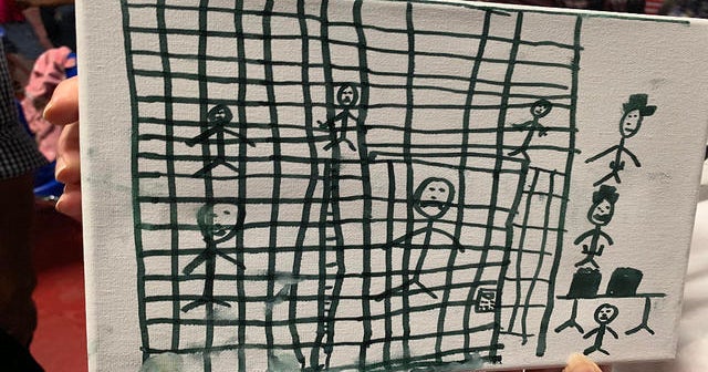 See drawings from children recently released from Border Patrol ...