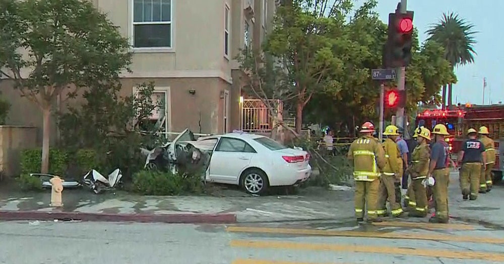 Car Crashes Into South LA Apartment Building, Kills Mom Sleeping In Her ...