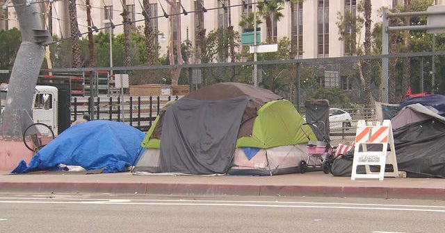 Homelessness at an all-time high in Los Angeles - CBS News