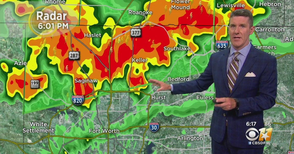 DFW Weather: Thunderstorms Strike Through North Texas - CBS Texas