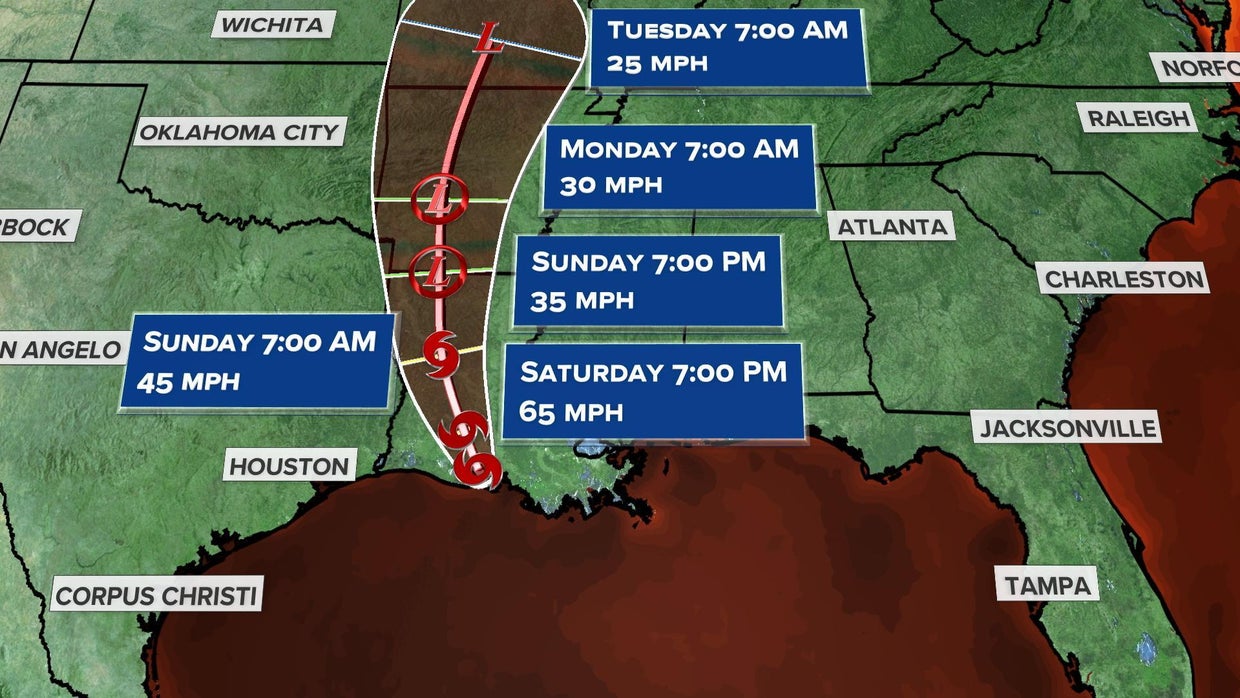 Hurricane Barry weakens to a tropical storm and makes landfall in ...