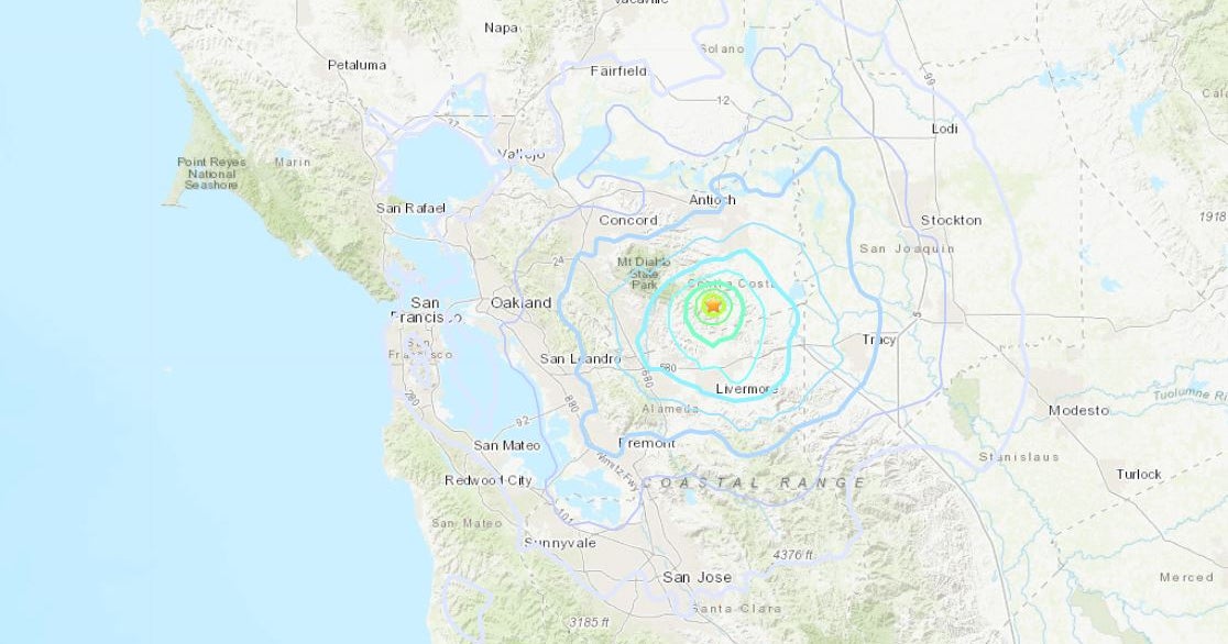 4.3 Earthquake Near San Ramon Shakes Wide Area Of East Bay - CBS San ...