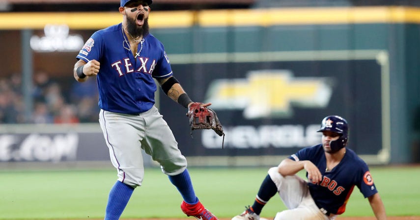 Brantley Hits 2 HRs, Astros Top Rangers 5-3 For 5th Straight Game - CBS ...