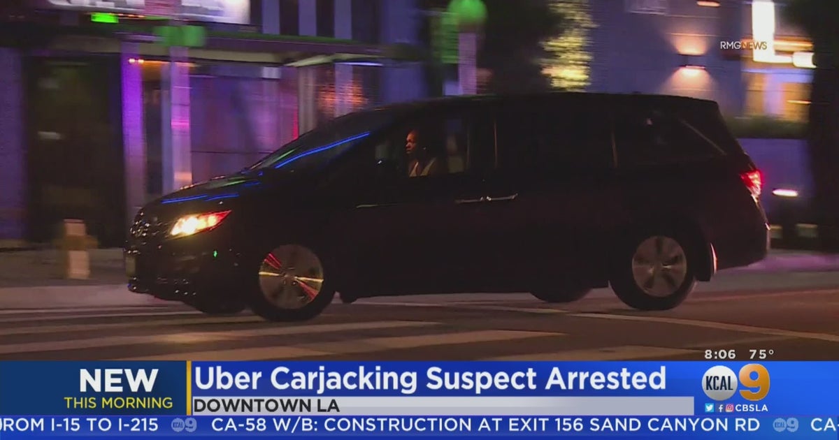 Woman Carjacks Uber, Leads Police On Wild Pursuit Through LA - CBS Los ...