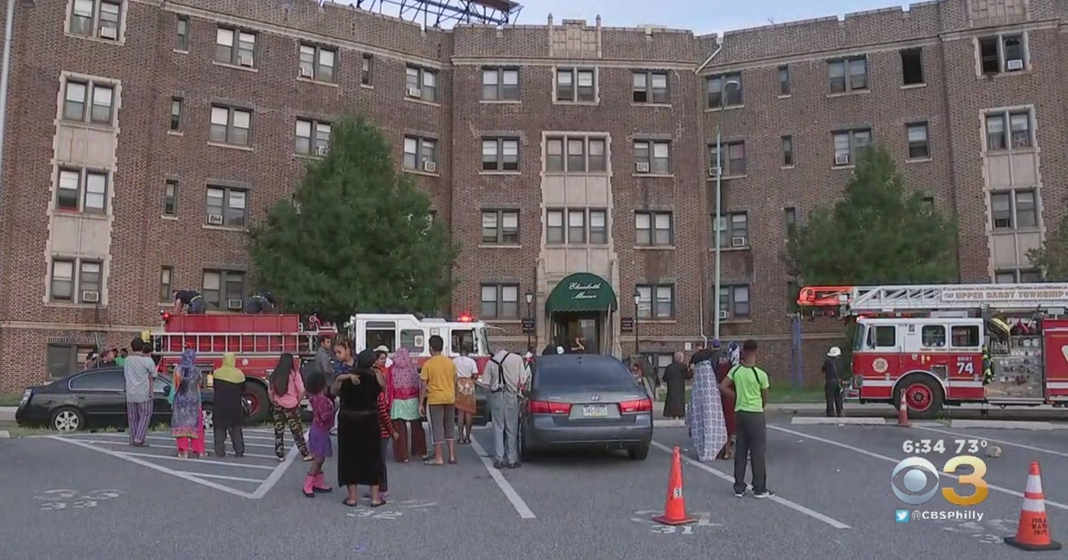 Flames Break Out At Upper Darby Apartment Building - CBS Philadelphia