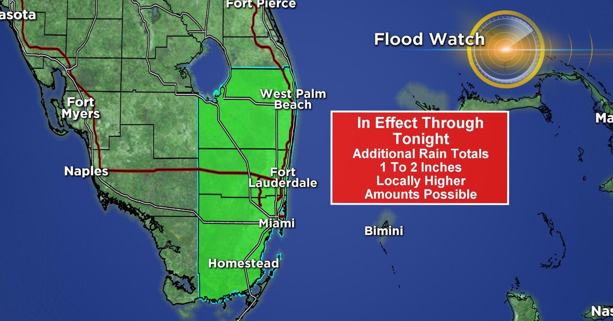 Flood Watch In Effect For Miami-Dade, Broward & Palm Beach Counties ...