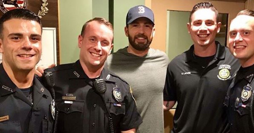 'Captain America' Chris Evans Makes Surprise Visit To Concord Police ...