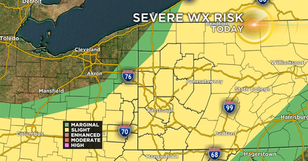 Pittsburgh Weather: Strong Storms To Bring Large Hail, Gusty Winds To ...