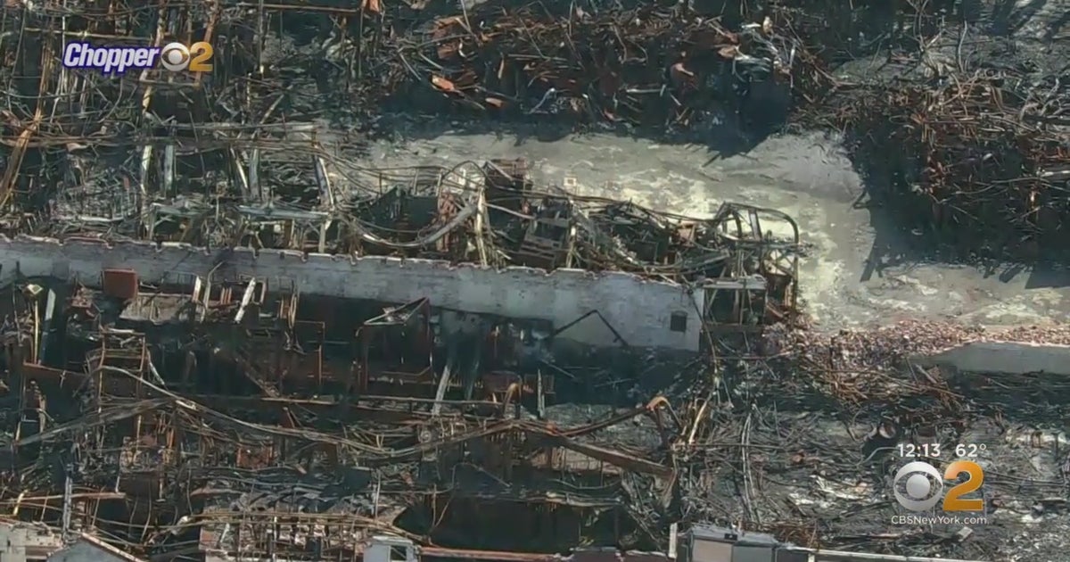 After Massive Fire, Remains Of Marcal Paper Mill Being Demolished - CBS ...