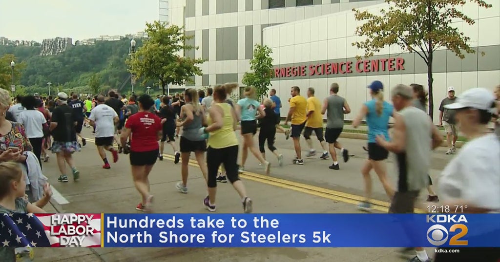 Runners And Walkers Enjoy Labor Day With Steelers 5K - CBS Pittsburgh