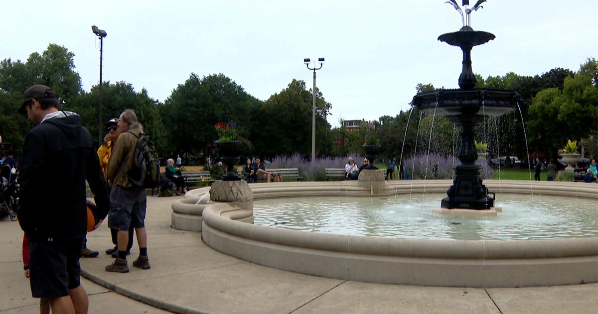 Gurgoyle Fountain Restored, Rededicated In Wicker Park - CBS Chicago