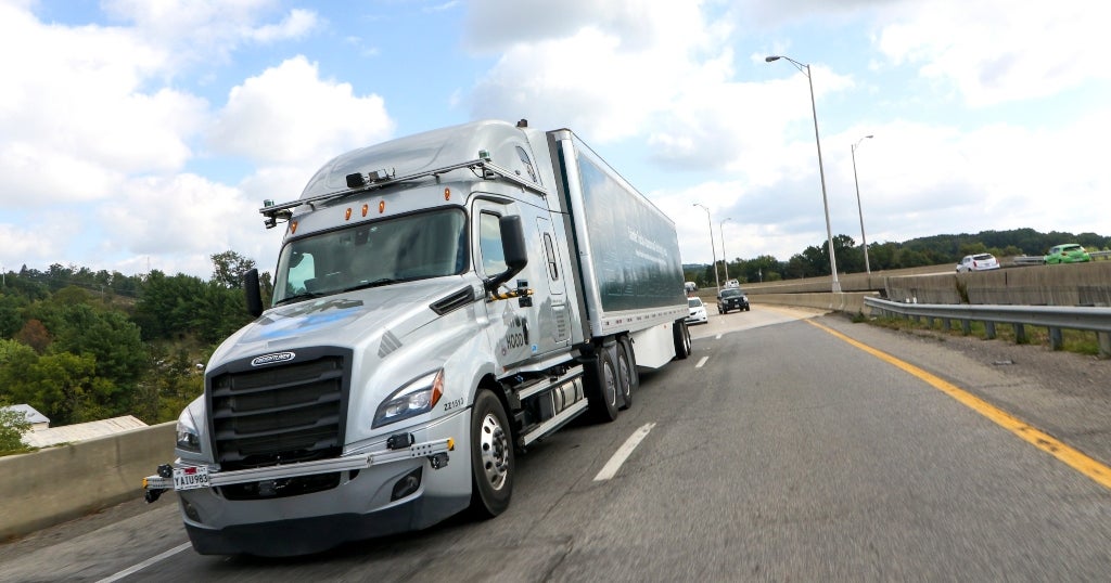 Self-Driving Tractor-Trailers Are Being Tested On Public Roads - CBS ...