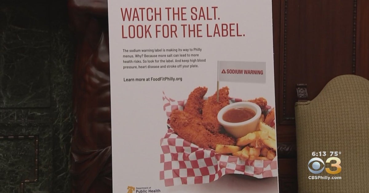 Chain Restaurants In Philadelphia Will Soon Be Required To Post Sodium ...