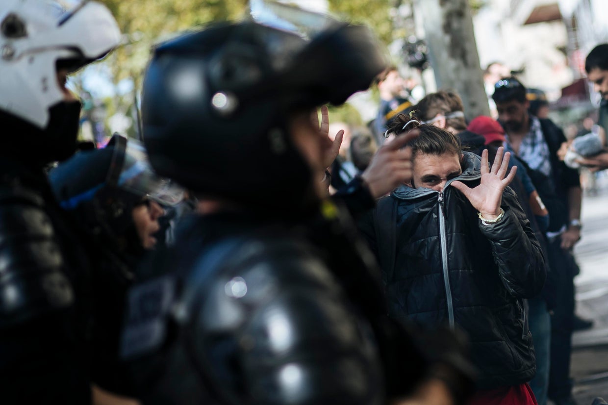 Paris protests today: Police use tear gas in French capital against ...